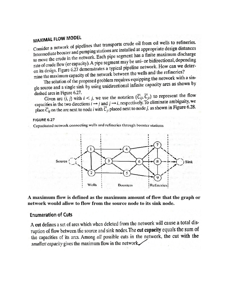 Maximal Flow Problem | PDF
