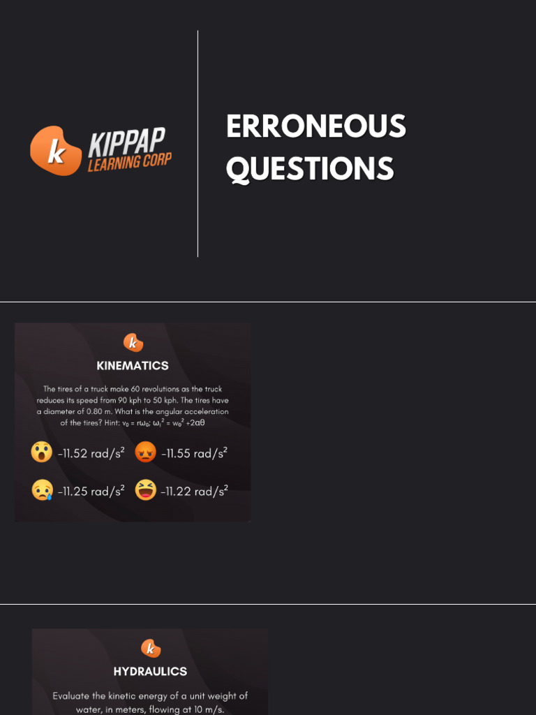 Refresher Session 1 Erroneous Problems | PDF