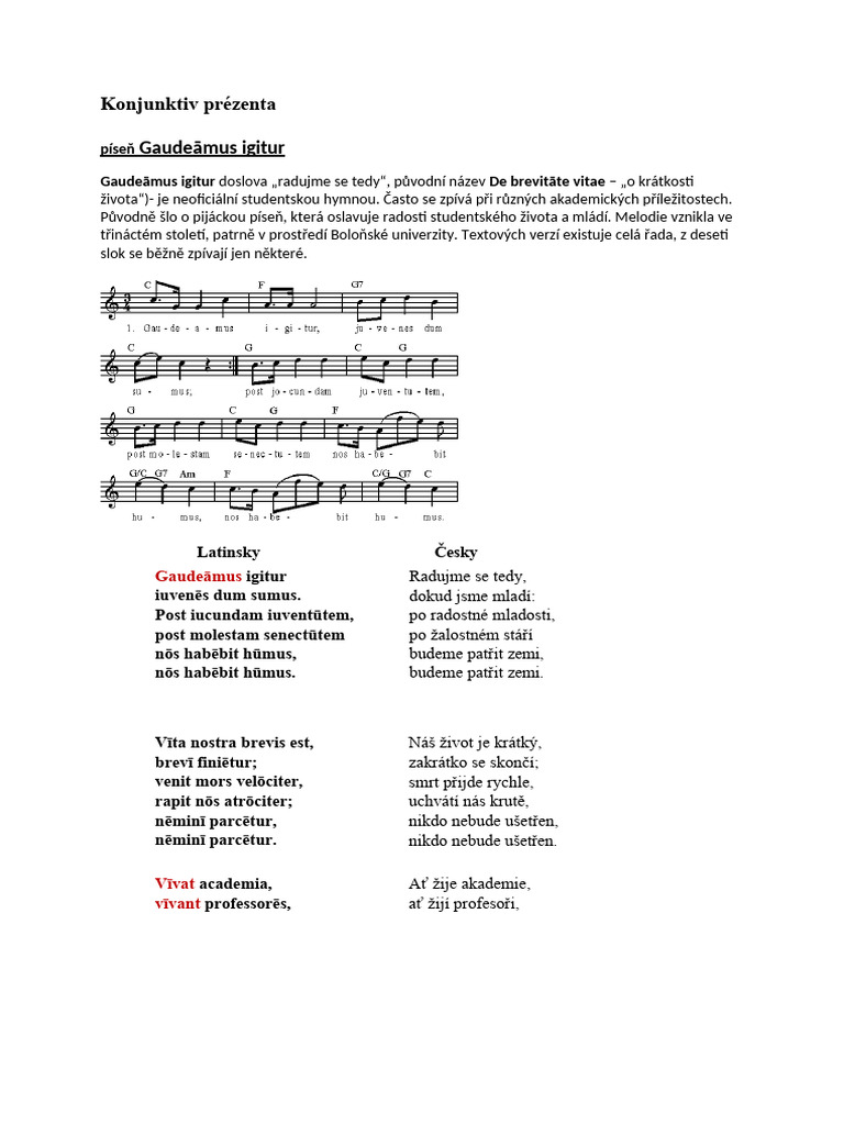 Hist. Konj. Préz. 2024 | PDF