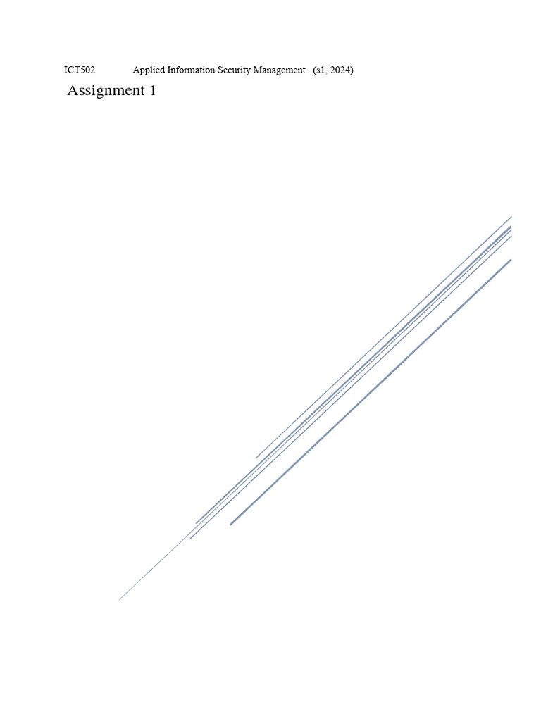 ICT502 S1 2024 Research Essay | PDF | Security | Computer Security