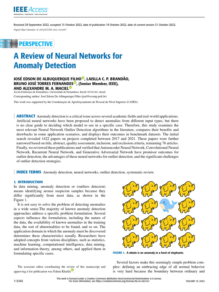 A Review of Neural Networks For Anomaly Detection | Download Free PDF | Artificial Neural ...