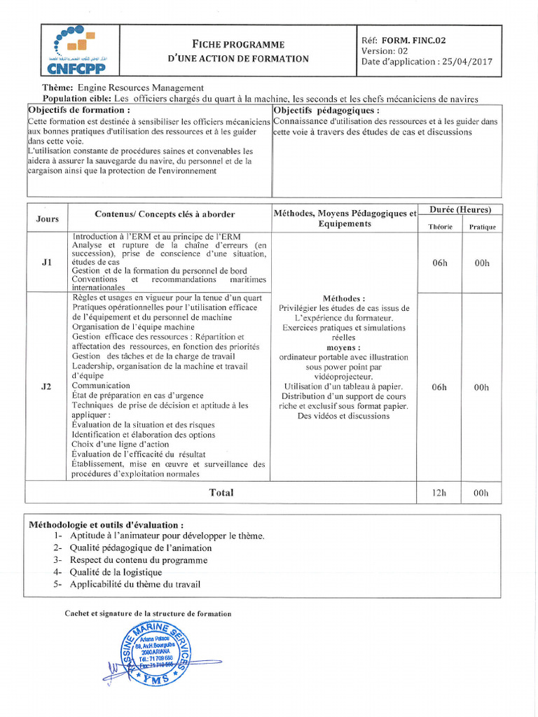 CNFCPP Program - ERM | PDF