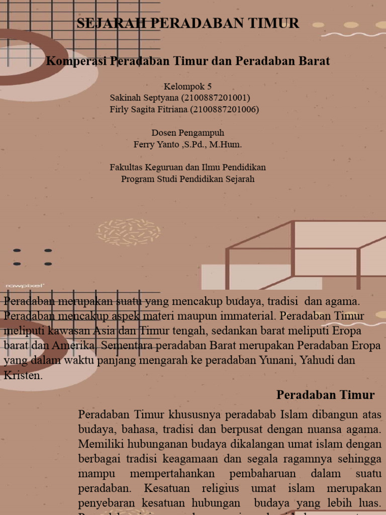 Perbandingan Peradaban Timur dan Barat | PDF