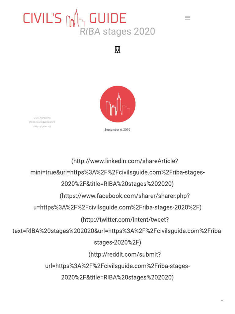 RIBA Stages 2020 _civil-Eng | PDF