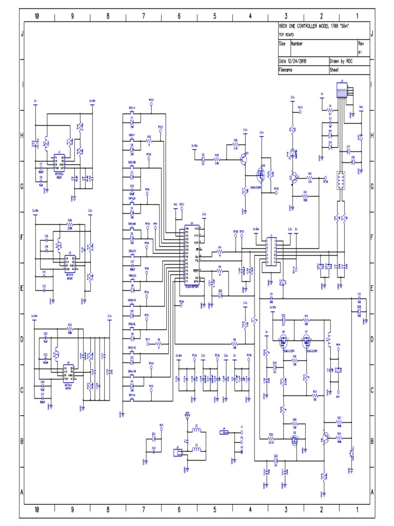 Xbox One Controller Schematic | PDF