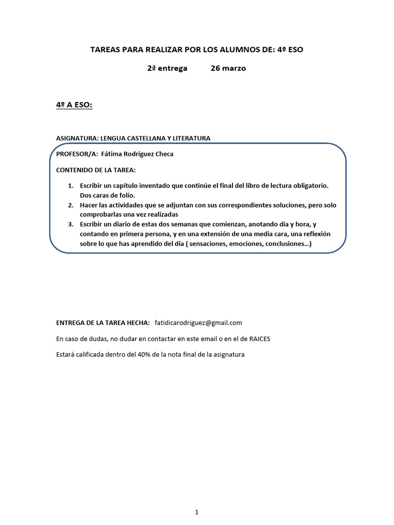 4eso Dep Lengua 2parte | PDF | Verbo | Asunto (gramática)