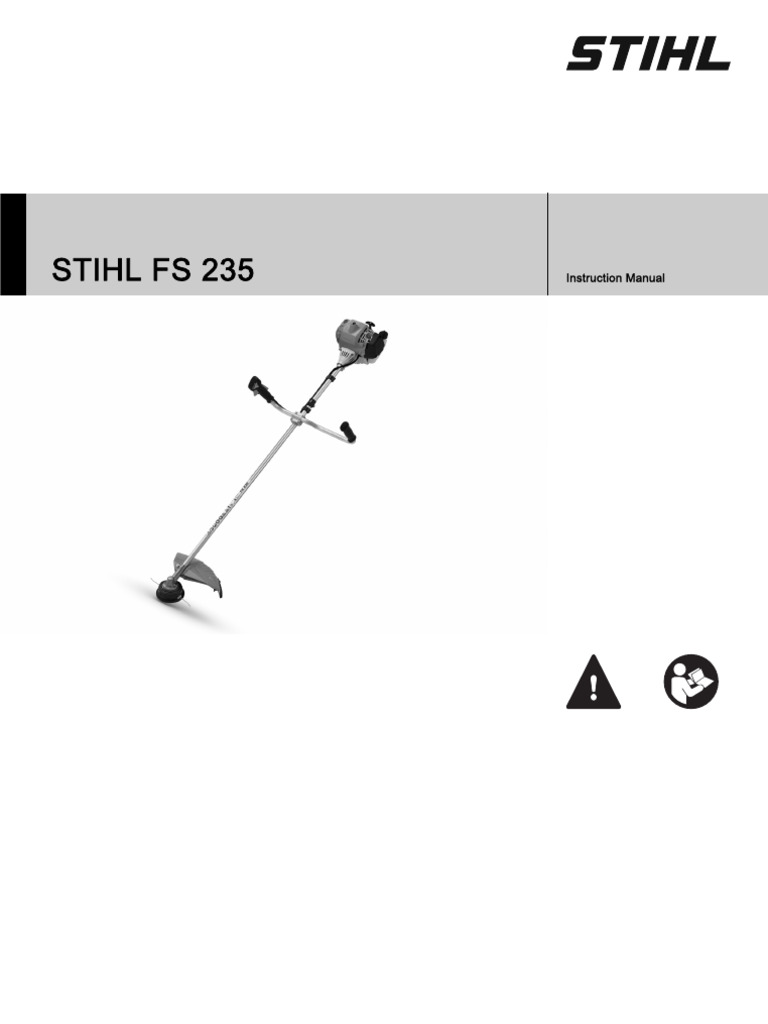 Stihl FS235 User Manual | PDF | Gasoline | Manual Transmission