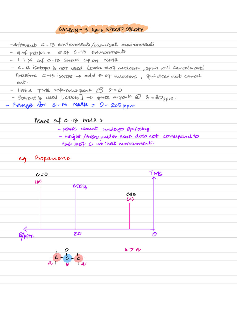 C-13 NMR Notes | PDF