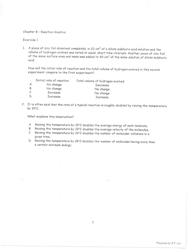 A-Level Questions at Back of Chap 8 | PDF