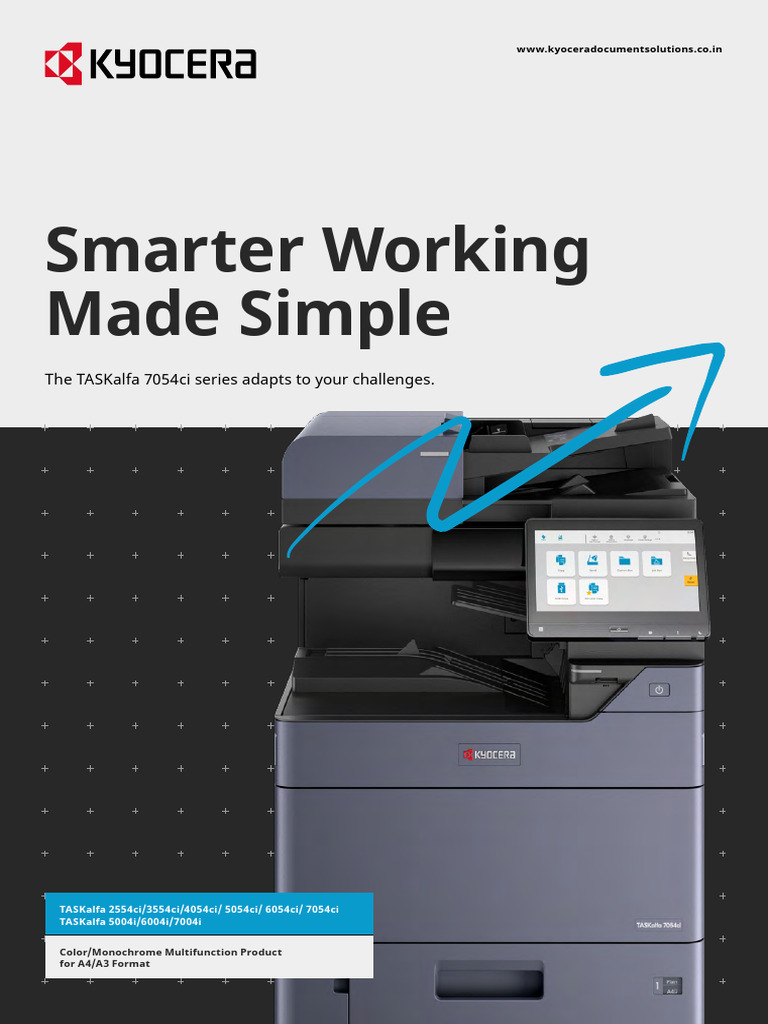 Brochure TASKalfa 7054ci Series ID | PDF | Public Key Certificate ...