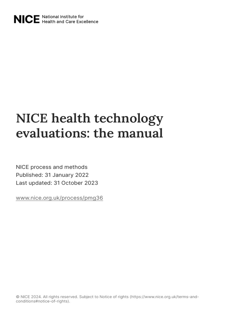 NICE UK | PDF | Evaluation | Health Care