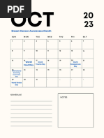 Health Awareness Calendar For 2025 | PDF | Leukemia | Cancer