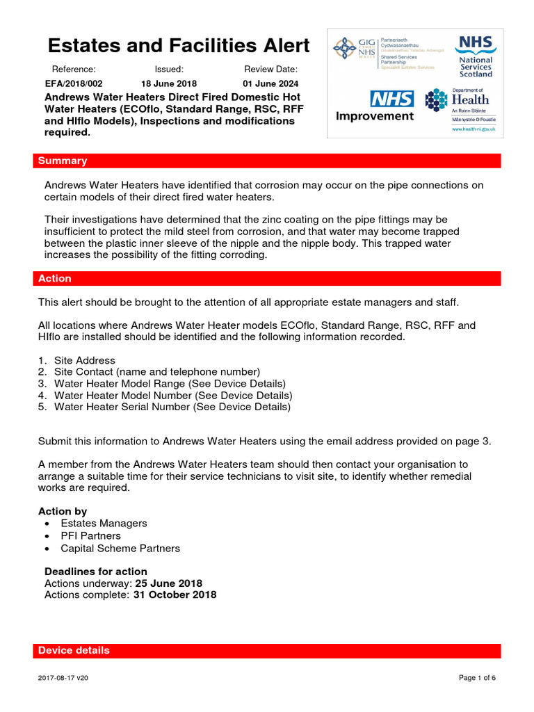 Water Heater Serial Number Age Finder | PDF | Corrosion
