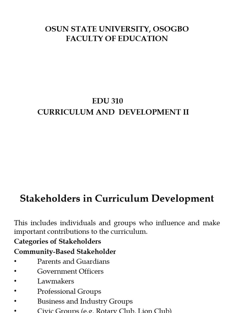 Edu 310 - Cur Devt & Instruction II | PDF | Curriculum | Learning