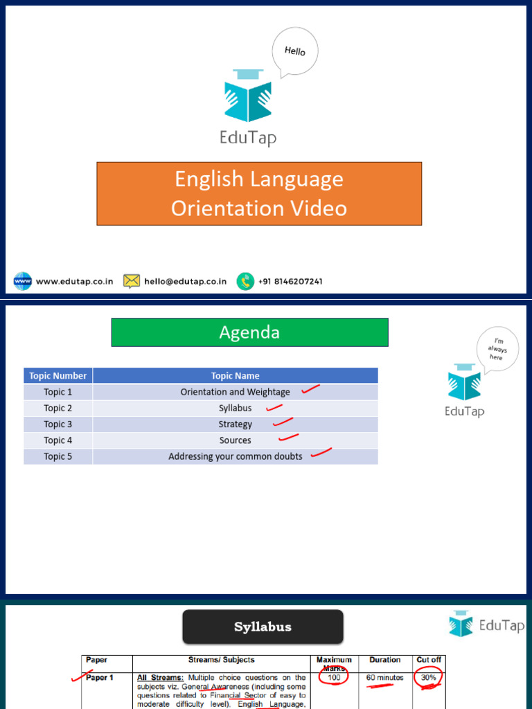 Orientation Video For SEBI GR A PH 1 English Language Lyst1714293078951 ...
