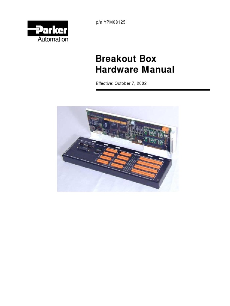 Breakout Box Hardware Manual | PDF | Electrical Connector | Equipment