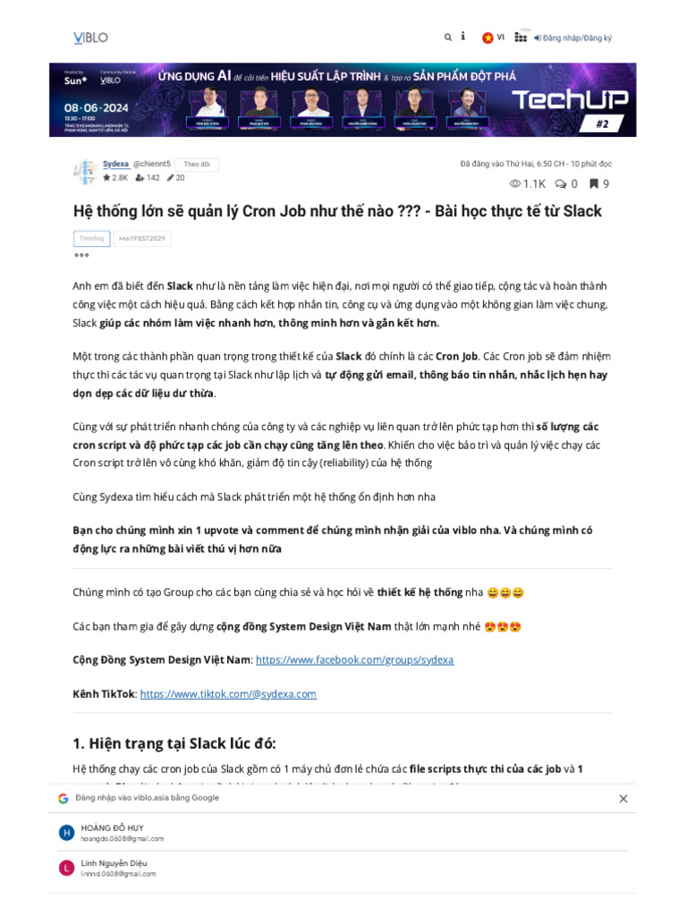 Hệ thống lớn sẽ quản lý Cron Job như thế nào - - - - Bài học thực | PDF