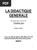 Cours Didactique APPLIQUEE SVT Kenitra | PDF | Enseignement | Pédagogie