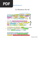 Ma Bohème Rimbaud Analyse Linéaire | PDF | Poésie | Sonnets