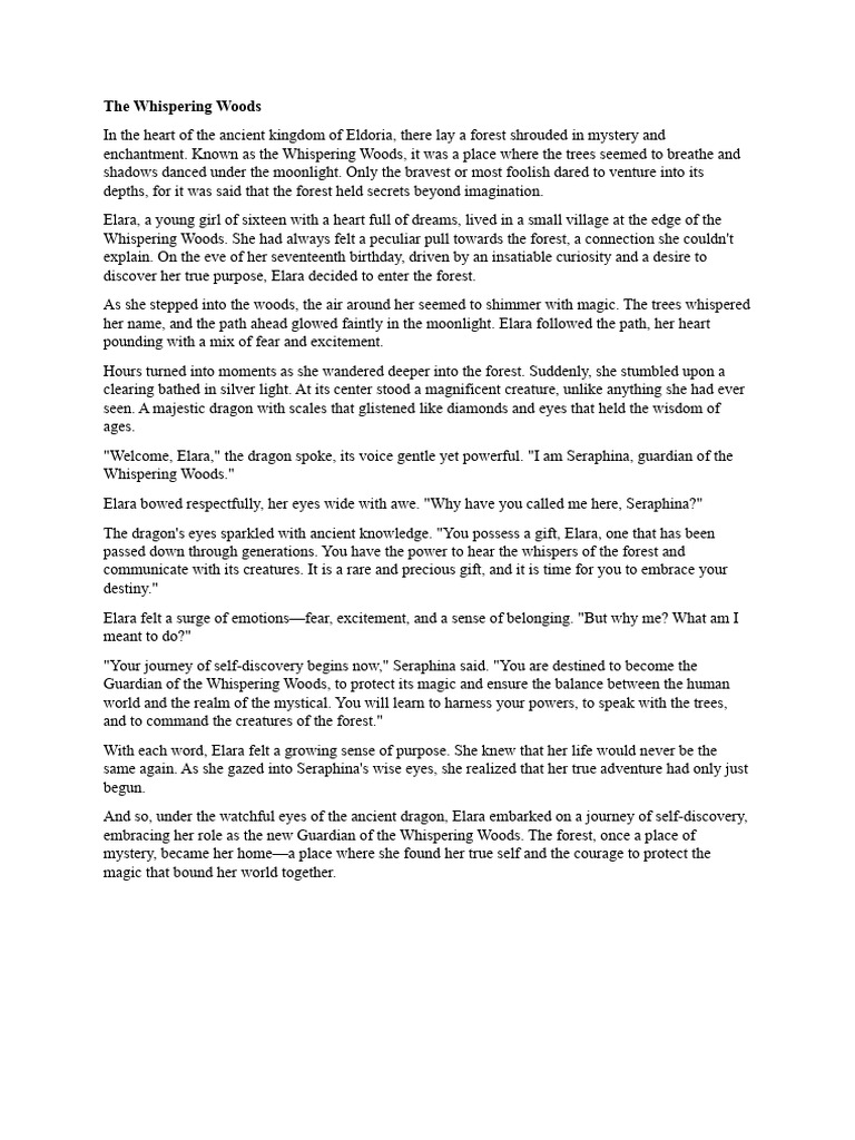 The Whispering Woods | PDF