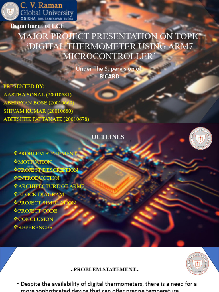 Major Project Presentation Sonal | PDF | Microcontroller | Embedded System