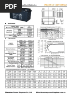Quanta 12V 42Ah Battery Specifications | PDF | Quantity | Electronics