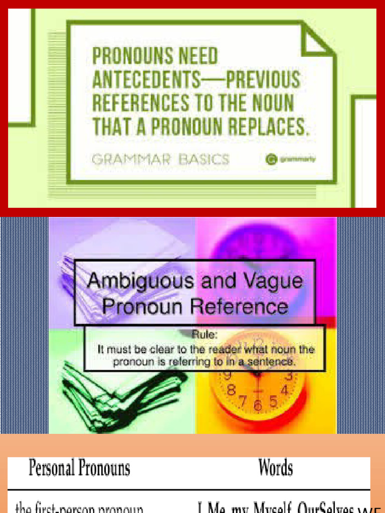Pronoun Referencing Download Free Pdf Pronoun Noun