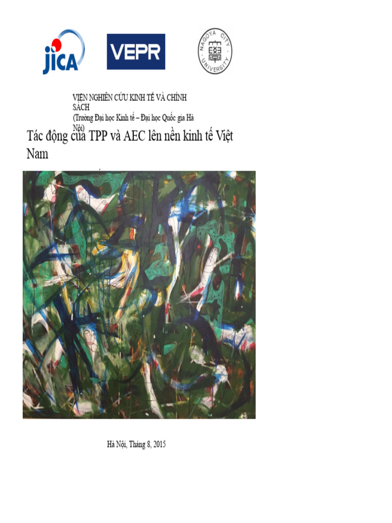 Tác Động Của Ttp Và Aec Đến Việt Nam Vepr - jica Final Report Vn | PDF