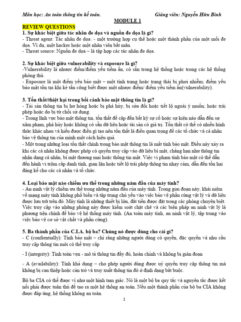 MODULE 1_ ATTT | PDF