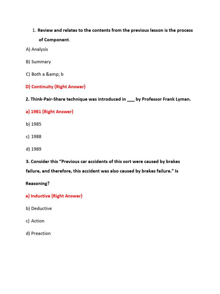 Quize 8601 | PDF | Motivational | Motivation