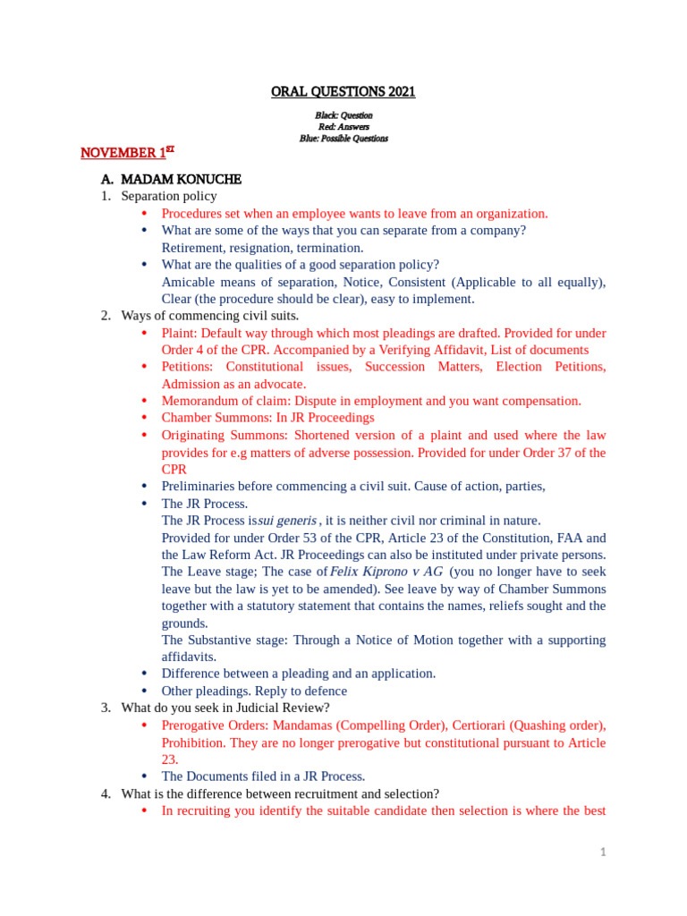 UPDATED ORAL QUESTIONS 2021.docx_1637009546413 | Download Free PDF ...