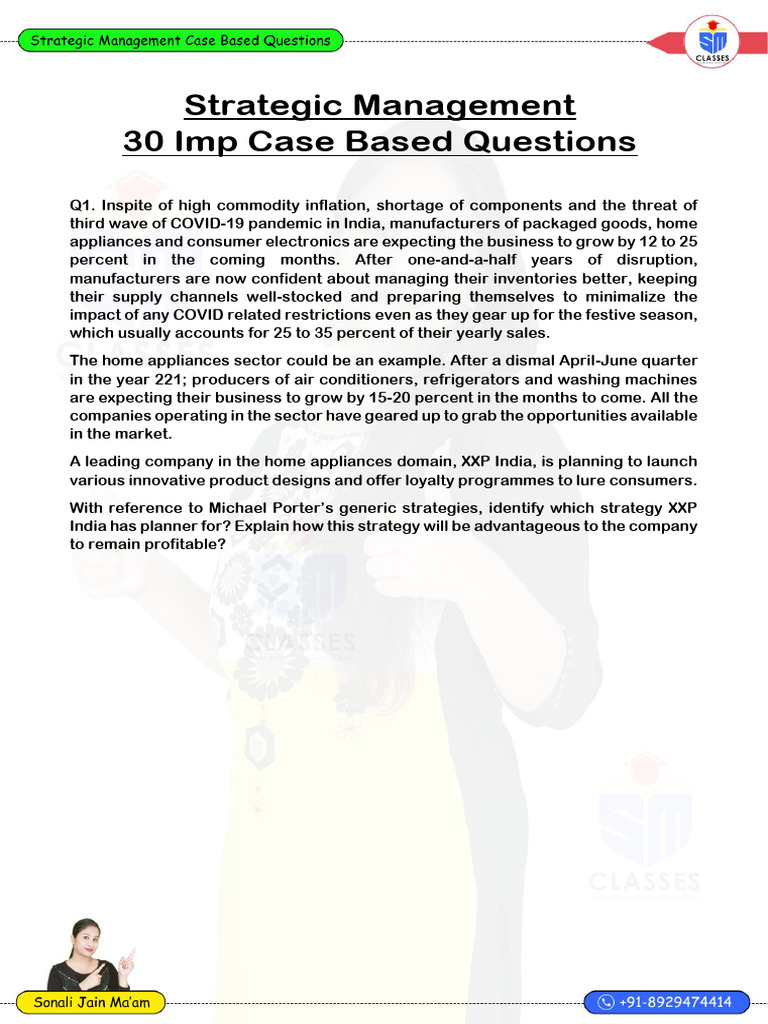 30-Case-Based-Question-By Sonali-Jain-Ma'am | PDF | Strategic ...
