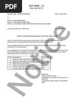 Gst Audit Notice Form Adt 01 Pdf