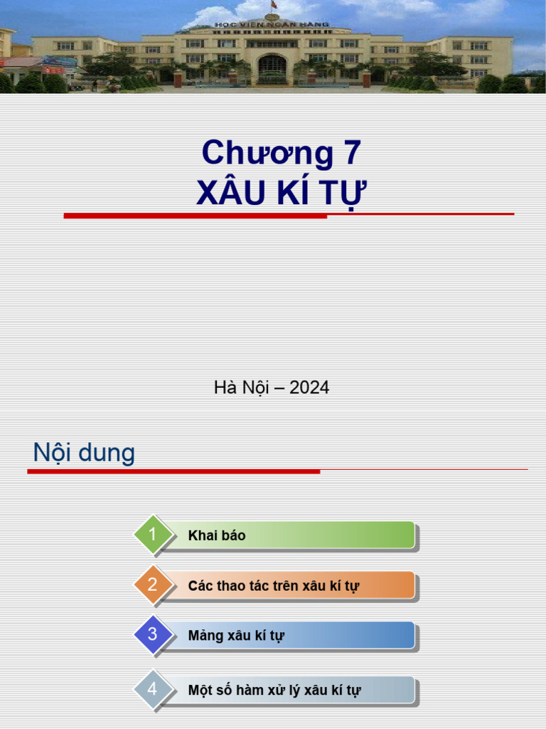 C07 Xau Ki Tu | PDF