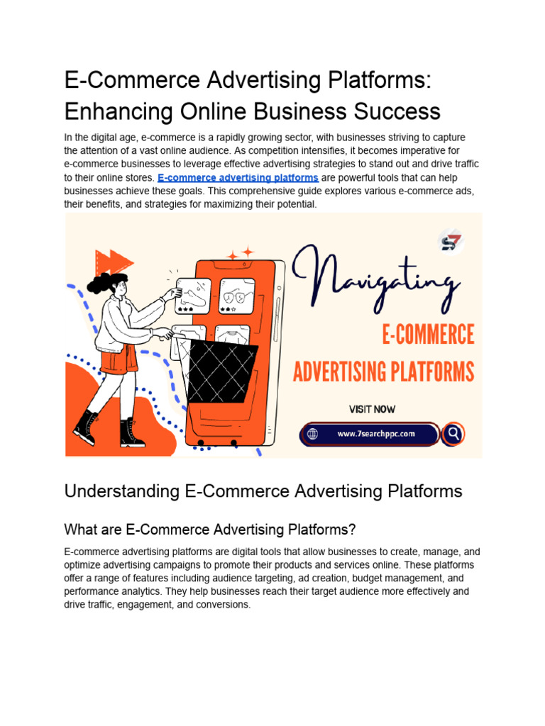E-Commerce Ad Platforms Guide | PDF | Advertising | E Commerce