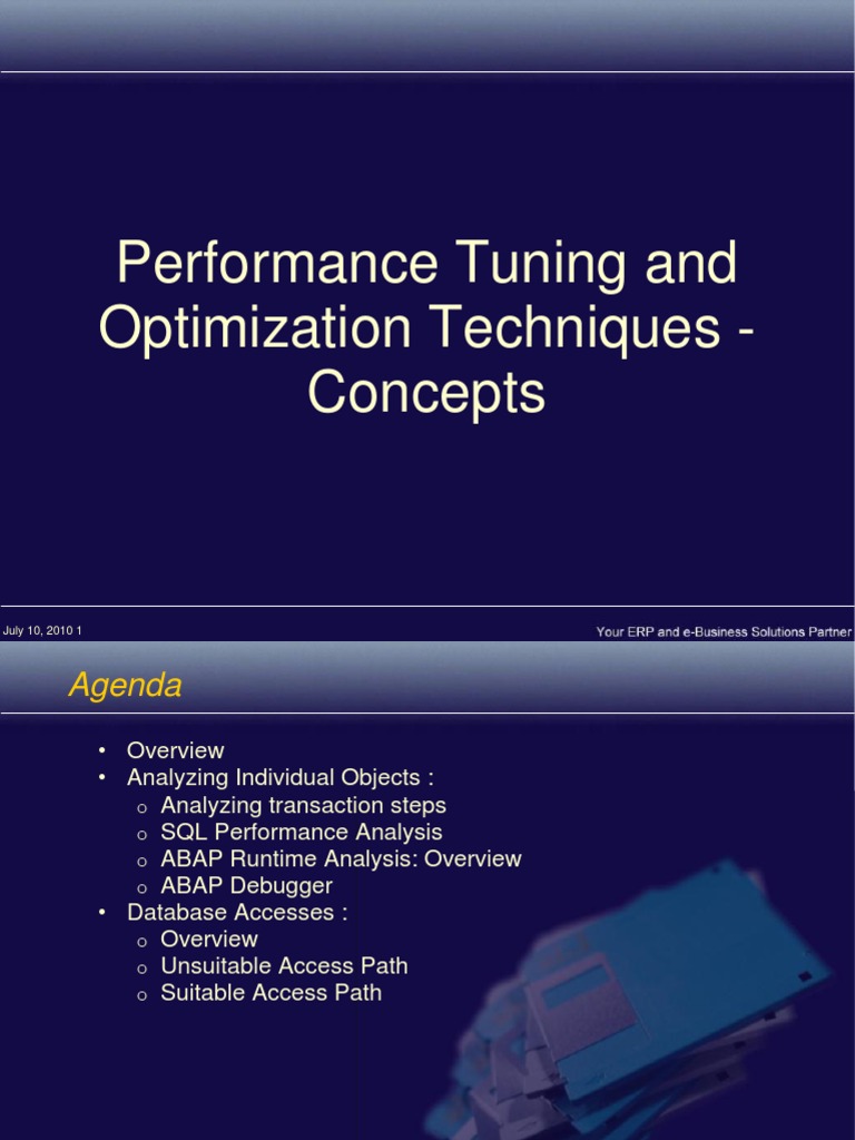 Tuning Optimization Concepts | PDF | Database Index | Databases