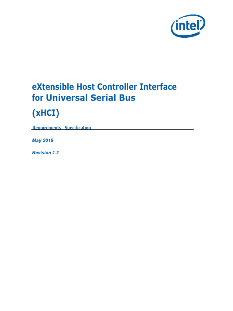 Extensible Host Controller Interface Usb Xhci | PDF | Usb | Digital ...
