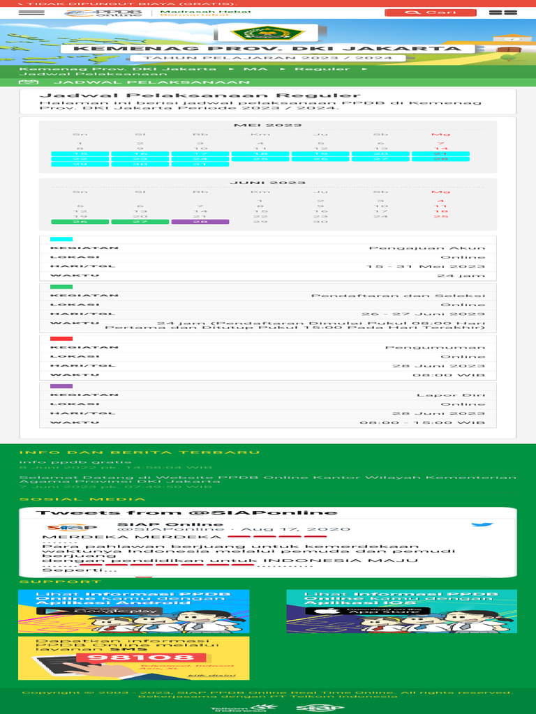 SIAP PPDB Online Kemenag Prov. DKI Jakarta | PDF