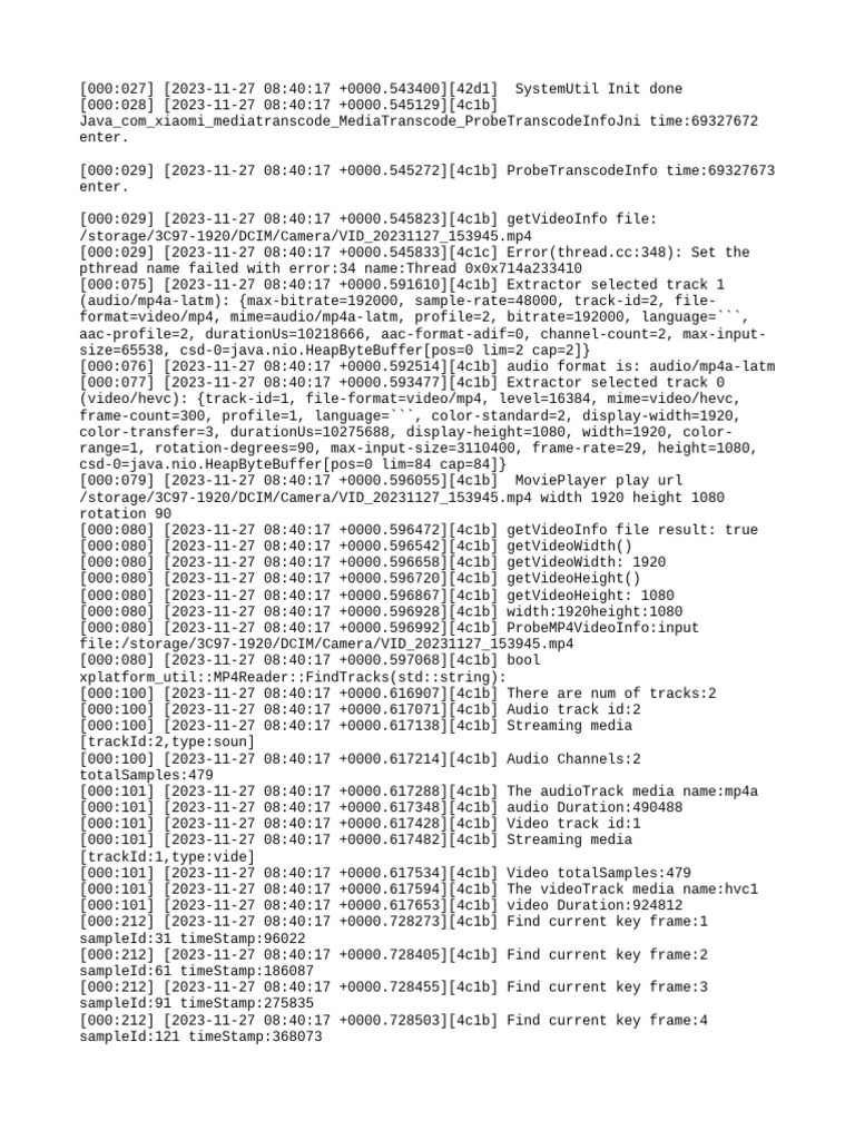 Trace | PDF | Codec | Data Compression