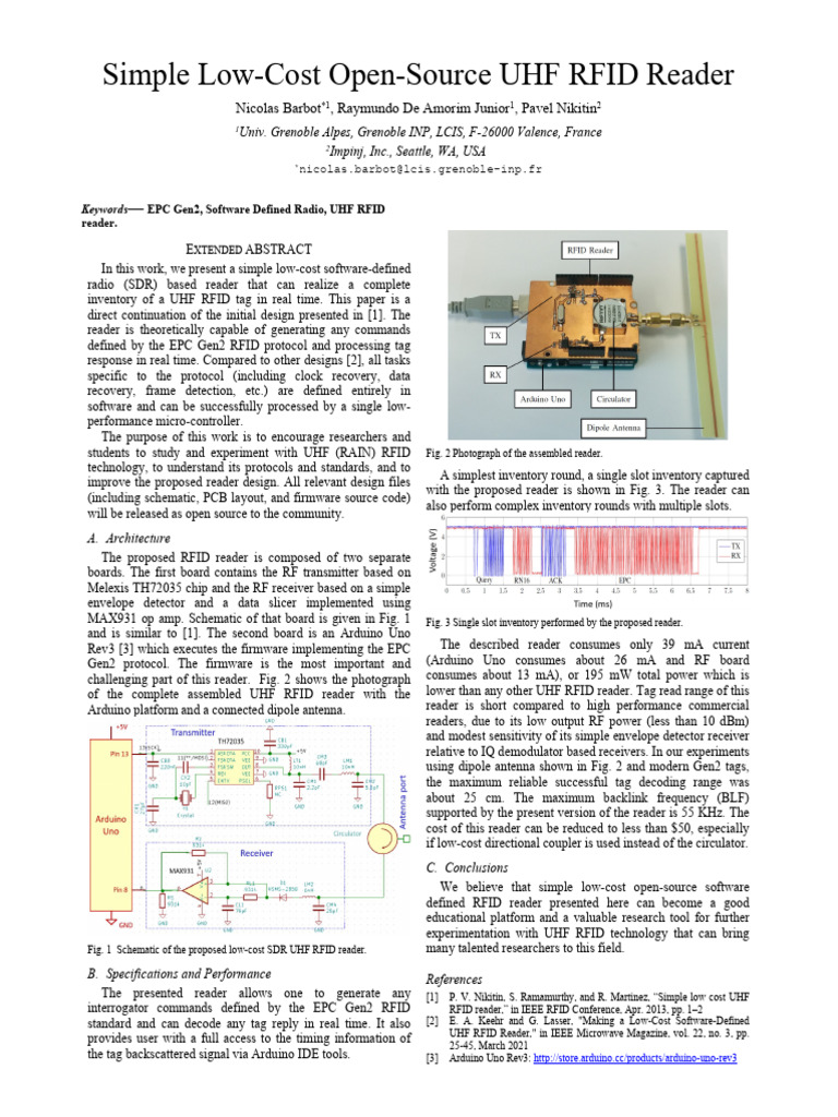 RFID_2022 | PDF | Radio Frequency Identification | Software Defined Radio