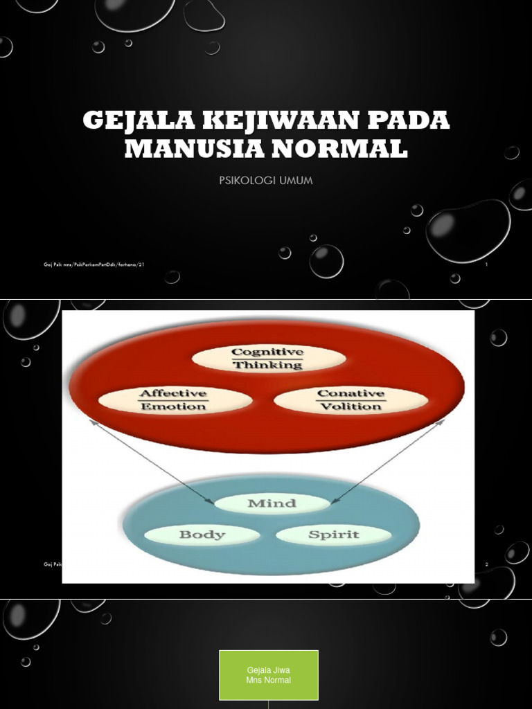 Gejala Kognitif Kejiwaan Pada Manusia Normal | PDF