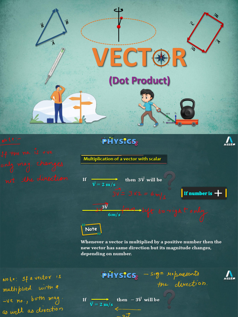 Vector Operations: Scalar Product Explained | PDF | Euclidean Vector ...
