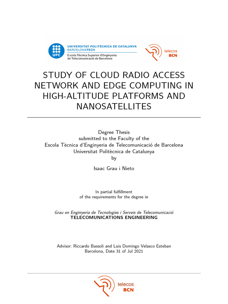 Cloud RAN and Edge Computing Study | PDF | Cloud Computing | Virtual ...