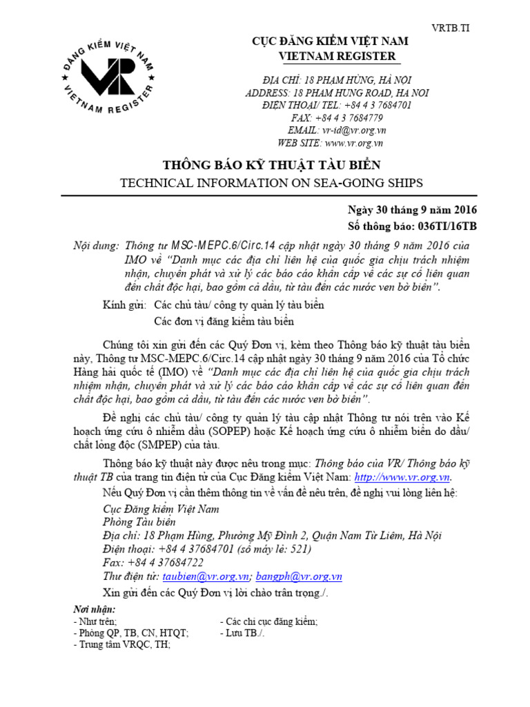 Annex ii sopep | PDF