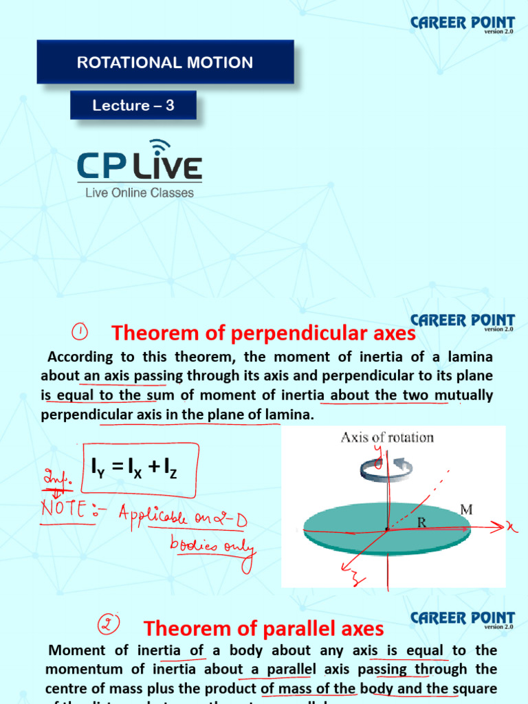 7469383Rotation NEET L-3, P16 | PDF | Rotation | Motion (Physics)