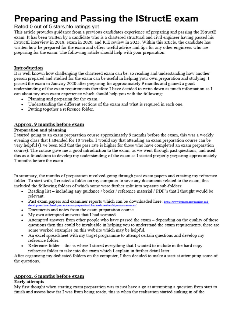 Preparing and Passing The IStructE Exam | PDF | Beam (Structure) | Truss