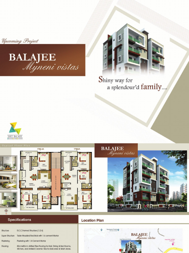 Balajee Myneni Vistas Brochure | PDF