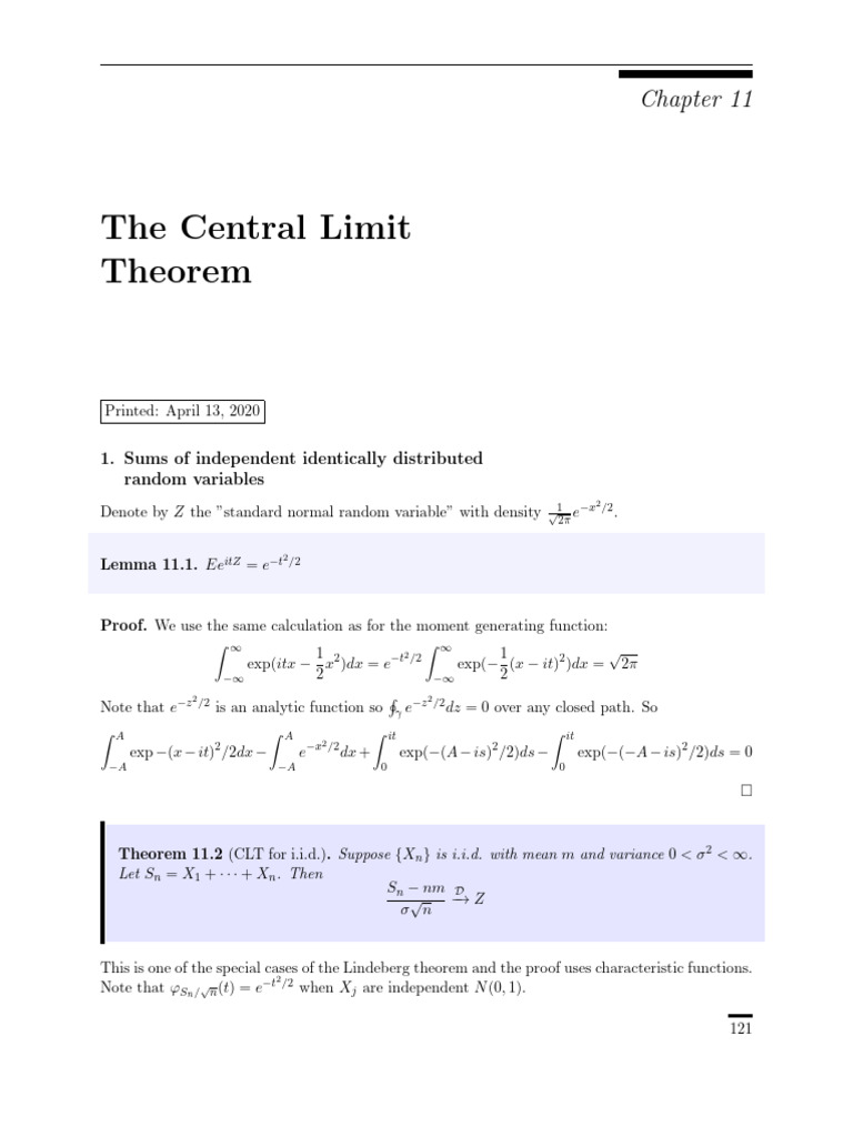 Ch11 12 | PDF | Function (Mathematics) | Normal Distribution