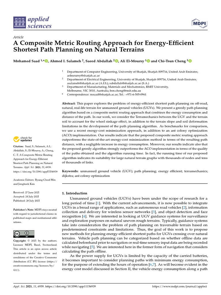 A Composite Metric Routing Approach For Energy-Eff | PDF | Routing ...