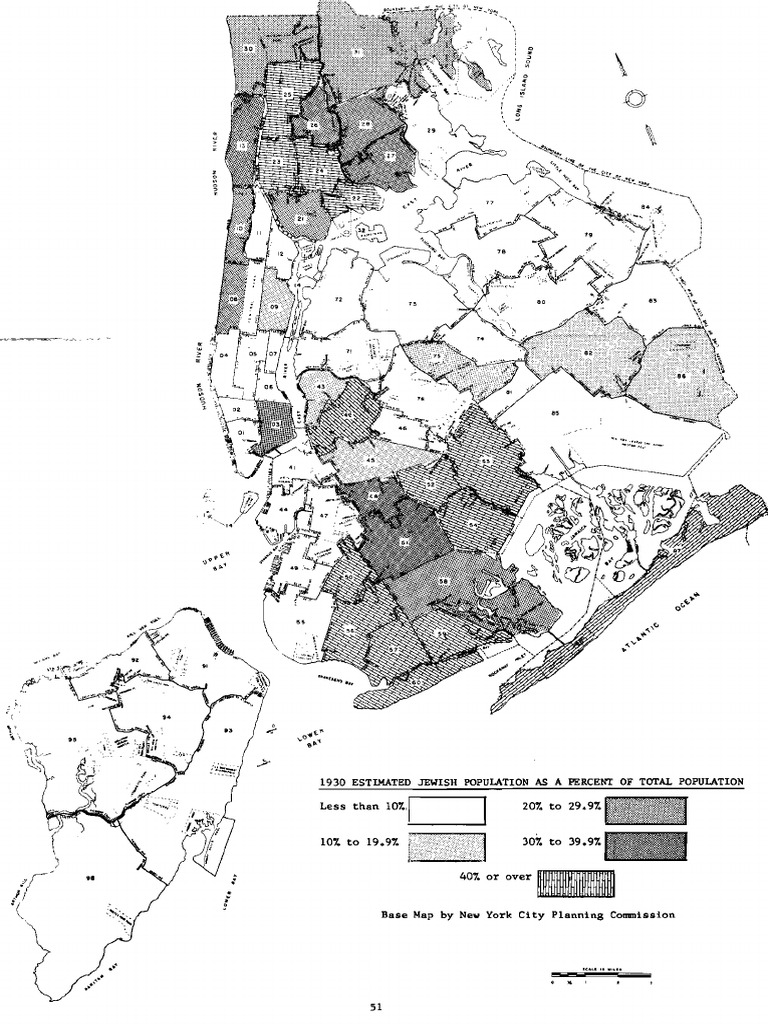 1930 New York Jewish Map | PDF